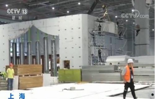 中国国际进口博览会企业馆开始正式搭建 注重绿色布展-吉网（中国吉林网）